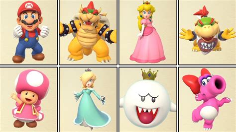 マリオパーティスーパースターズ【switch】全キャラボイス＋モーション集図鑑 まとめ ニンテンドースイッチ Youtube