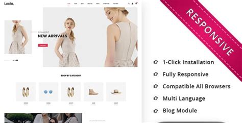 Отзывчивая тема Woocommerce для модного магазина Lucia Woocommerce интернет магазин Wordpress