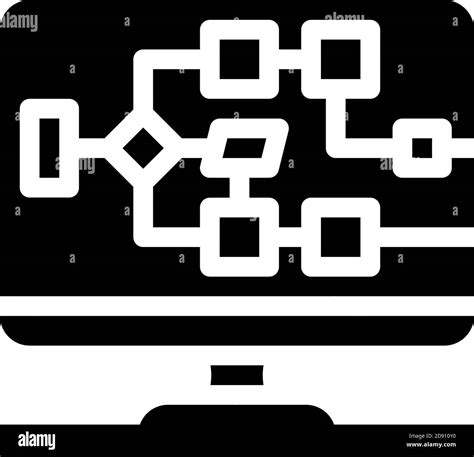 Electrical Circuit Computer Screen Glyph Icon Vector Illustration Stock Vector Image And Art Alamy