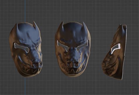Stl File Deamon Mask・3d Print Design To Download・cults