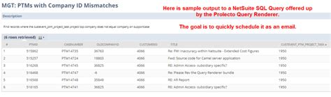 Email Netsuite Sql Queries Like Saved Search