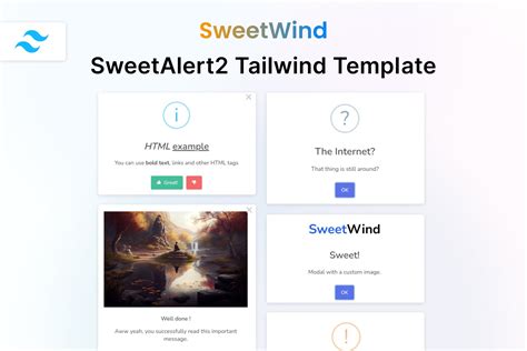 Sweetwind Tailwind Css Sweetalert2 Html Template