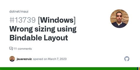 Windows Wrong Sizing Using Bindable Layout · Issue 13739 · Dotnetmaui · Github