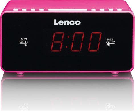 Lenco Cr 510 Alarm Clock Fm Radio With Led Display Sleep Timer And Two