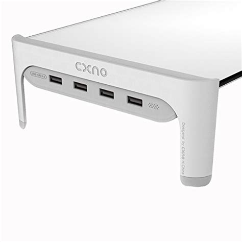 Doldoa Tempered Glass Computer Monitor Stand With 4 Usb Portscustom Size Monitor Risercomputer