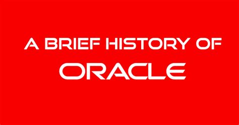 History Oracle Corporation