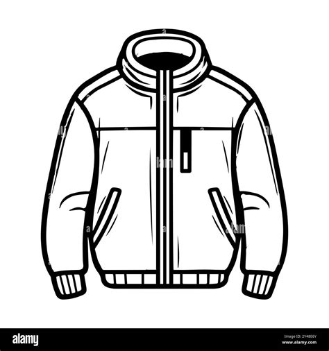 jacket icon or modern line symbol vector line art and icon design with