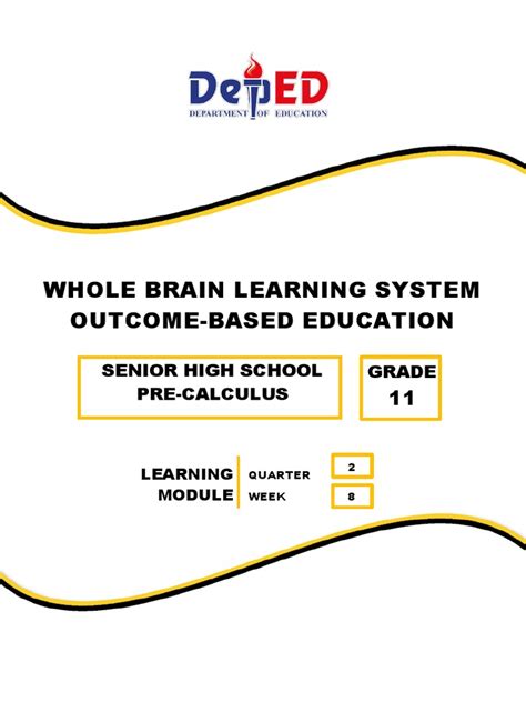 Pre Calculus Module Q2 Week 8 Qa Final Final 1 Pdf Trigonometric Functions Function