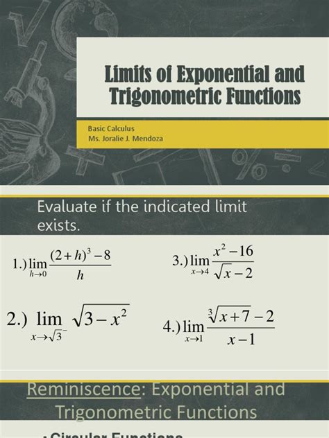 Limits Involving Trigonometric Functions Pdf Trigonometric Functions Sine