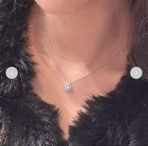 Sassy Angel Drop Zirconia Necklace メルカリ