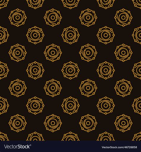 Neural Network Eye Tracking Concept Line Seamless Vector Image