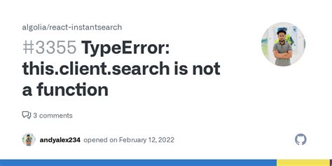 Typeerrorarch Is Not A Function · Issue 3355 · Algoliareact Instantsearch · Github