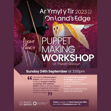 A Flight Of Fancy Puppet Making Workshop Theatr Gwaun