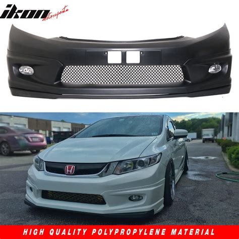 Compatible With 2012 2015 Honda Civic 9th Gen Fb6 Jdm Front Bumper Lip