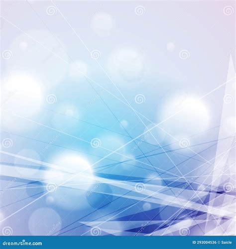 Blue Violet Shiny Tech Abstract Background With Bokeh Particles Stock