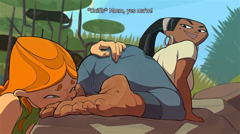 Rule 34 Big Ass Foot Fetish Izzy Tdi Kiryu Sketchbook Leshawna Tdi