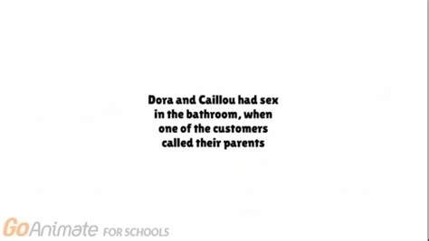 Dora And Caillou Had Sex In The Bathroom When One Of The Customers Called Their Parents Ifunny