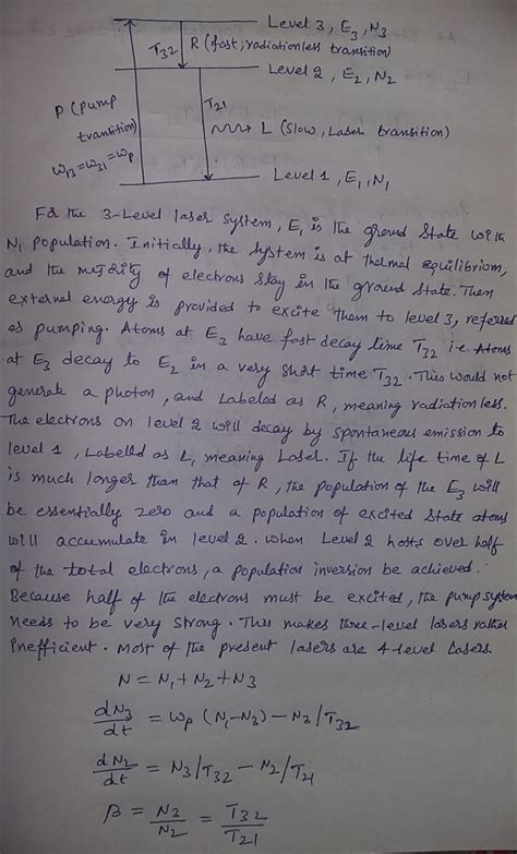 Consider A Three Level System With E1