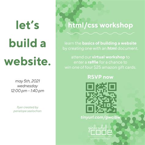 Gwc Html And Css Workshop Wednesday May 5th Free Hour Rqueenscollege