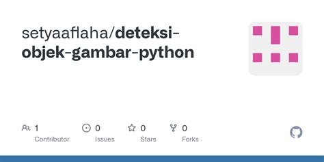 Github Setyaaflahadeteksi Objek Gambar Python