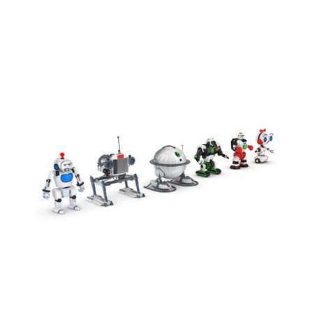 3d Model Funny Robot Characters Pack