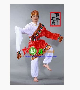 藏族舞蹈服男藏族演出服果卓舞服藏族锅庄舞表演服套装少数民族服 guoguosp