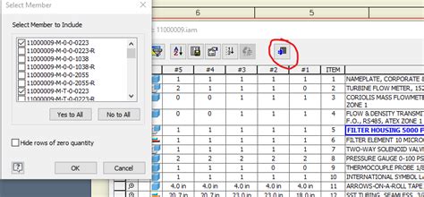 Member Selection In 2d Bom For Model State Autodesk Community