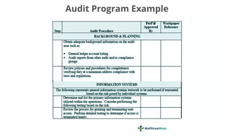 Audit Program Meaning Objectives Types Samples