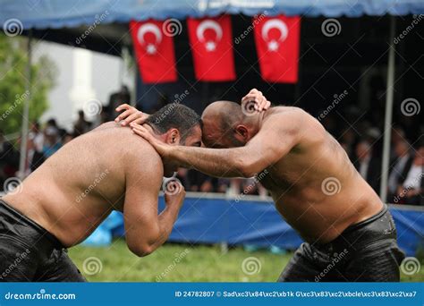 Traditional Turkish Oil Wrestling Editorial Photography Image Of
