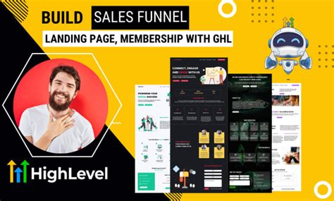 Build Sales Funnel Ghl Landing Page Membership On Go High Level