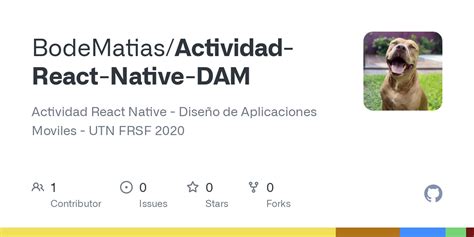 Github Bodematias Actividad React Native Dam Actividad React Native Diseño De Aplicaciones