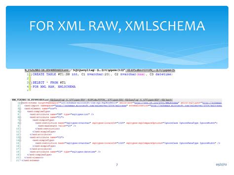 20120518 Mssql Table Schema Xml Namespace Ppt