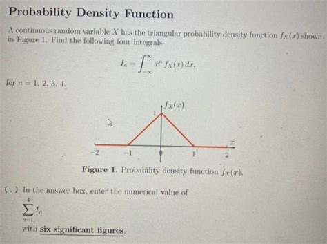 Solved Probability Density Function A Continuous Random Chegg