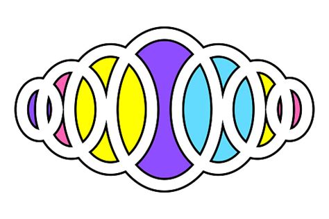 추상적인 다채로운 나선형 로고 또는 아이콘 디자인을 위한 컬러 타원형의 현대적인 그림 흰색 배경에 분리된 벡터 그림입니다 개념에 대한 스톡 벡터 아트 및 기타 이미지