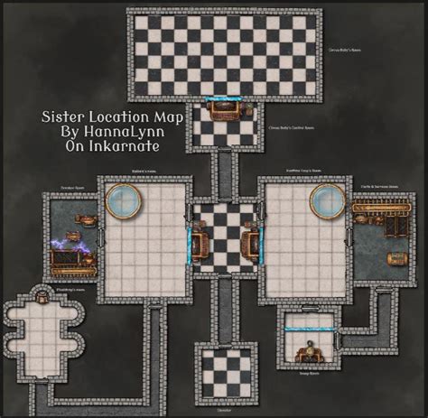 Sister Location Map I Used Inkarnate For It But Its Pretty Accurate