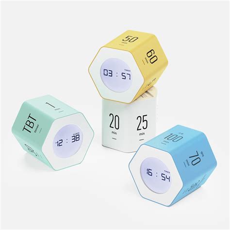 Mooas Multi Hexagon Timer Clock Digital Clock Alarm Timer Pomodoro