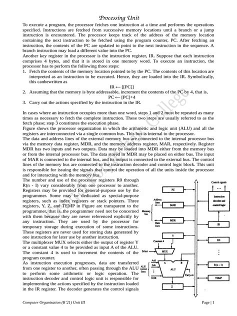 notes co unit3 pdf central processing unit computer science