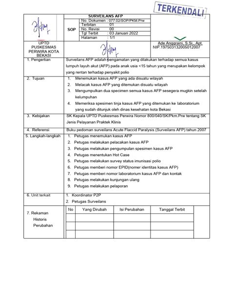 Sop Afp Pdf Sop Afp Pdf