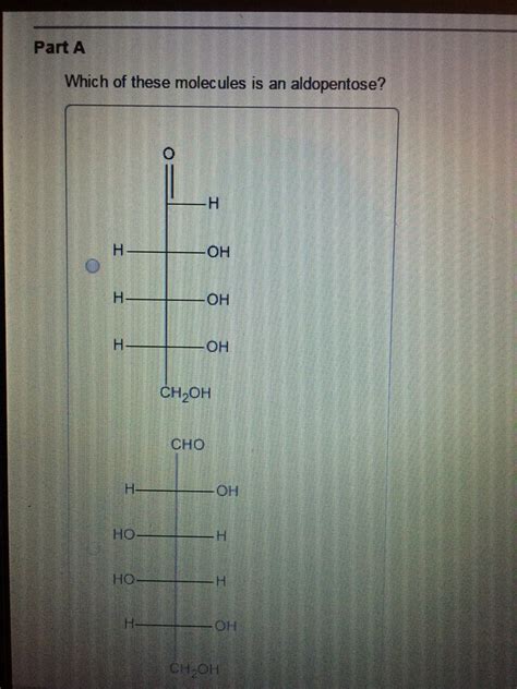 Solved Which Of These Molecules Is An Aldopentose