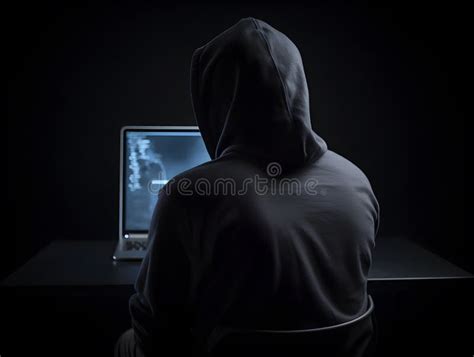 Anonymous Hacker Concept Of Dark Web Cybercrime Cyberattack Etc Ai Generated Image Stock