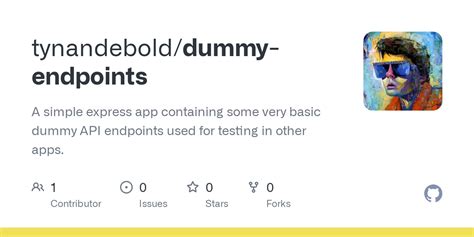 Github Tynandebolddummy Endpoints A Simple Express App Containing