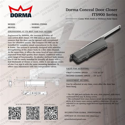 Securelution Global Dorma Door Closer