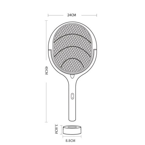 Badu Bg Въртяща се на 90 градуса лампа за унищожаване на комари Електрическа ракета за насекоми