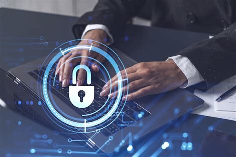 Premium Photo A Woman Programmer Is Typing A Code On Computer To Protect A Cyber Security From