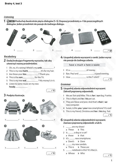 Brainy 4 Unit 3 Interactive Worksheet Simple Past Tense Interactive