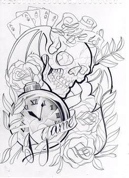 Skully N Flowers By Willemxsm On Deviantart Skulls Drawing Skull