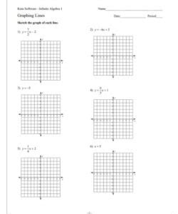 Graphing Linear Equations Worksheet PDF Scouting Web