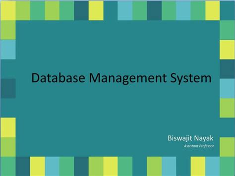 Chapter 1 Introduction To Database Management Systems Pptx