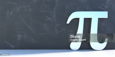 파이 그리스어 편지 학교 블랙 보드 배경에 일정한 불합리한 번호 3d 일러스트 파이 숫자에 대한 스톡 사진 및 기타 이미지 파이 숫자 그리스어 Pi Day Istock