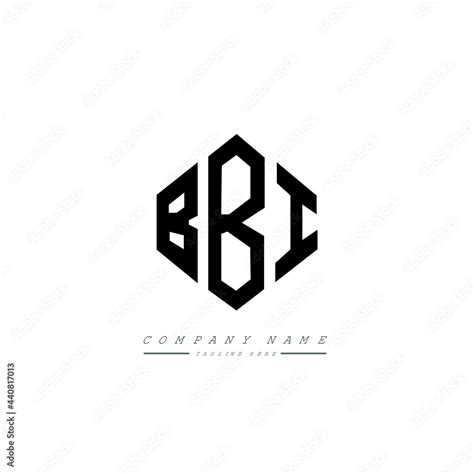 Bbi Letter Logo Design With Polygon Shape Bbi Polygon Logo Monogram Bbi Cube Logo Design Bbi